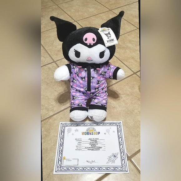 Build A Bear Toys Sanrio Kuromi Build A Bear Plush With Sleeper